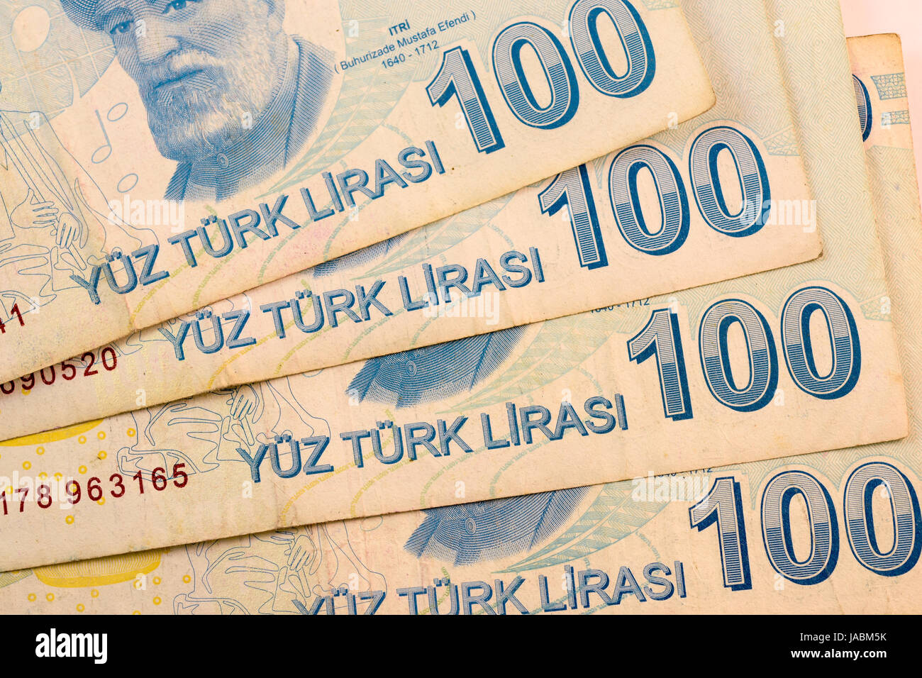 Close up Turkish lira currency note, Turkish lira Türk lirası (Turkish ...