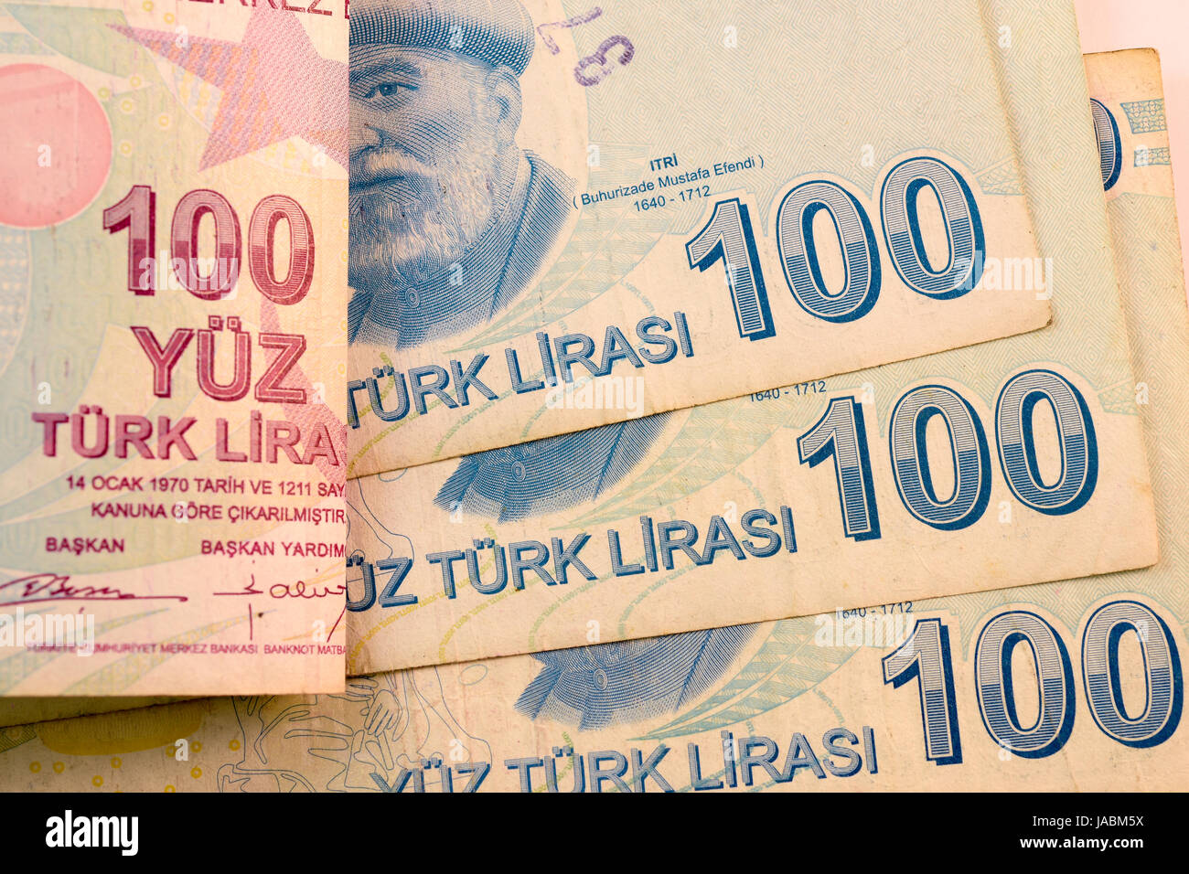 Close up Turkish lira currency note, Turkish lira Türk lirası (Turkish ...