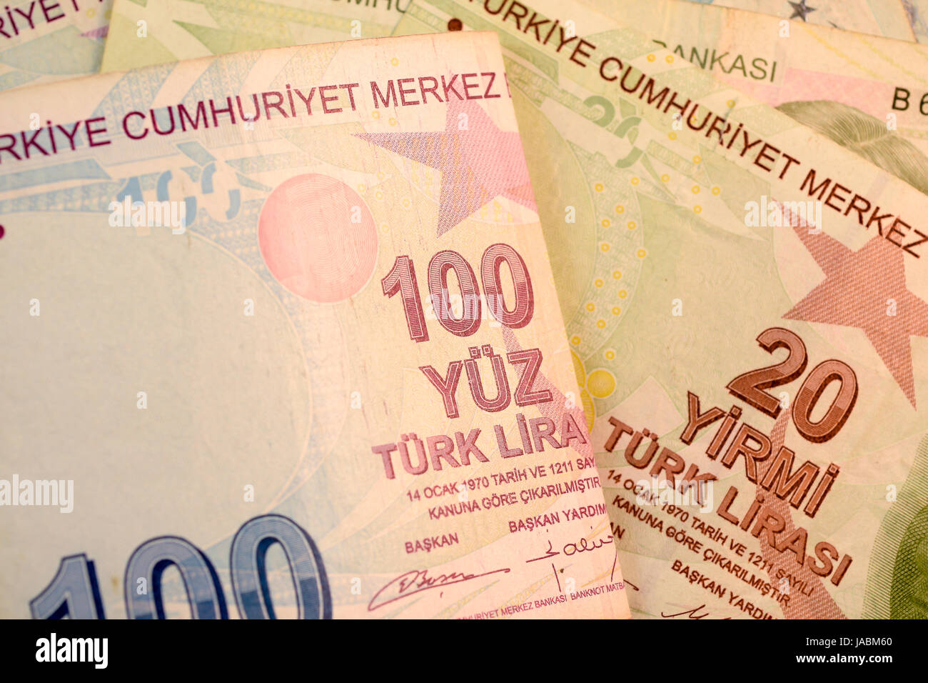 Close up Turkish lira currency note, Turkish lira Türk lirası (Turkish ...