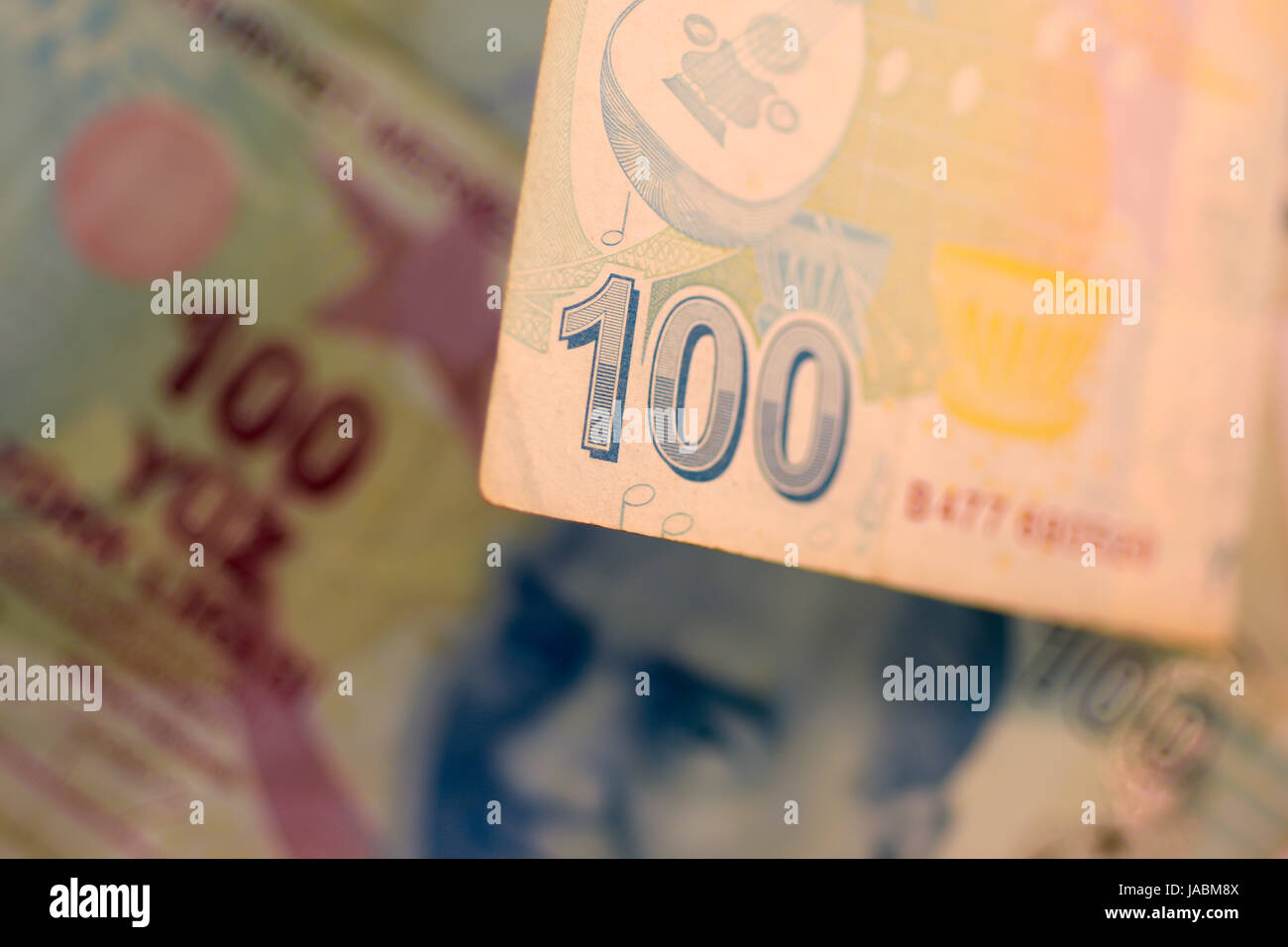 Close up Turkish lira currency note, Turkish lira Türk lirası (Turkish ...