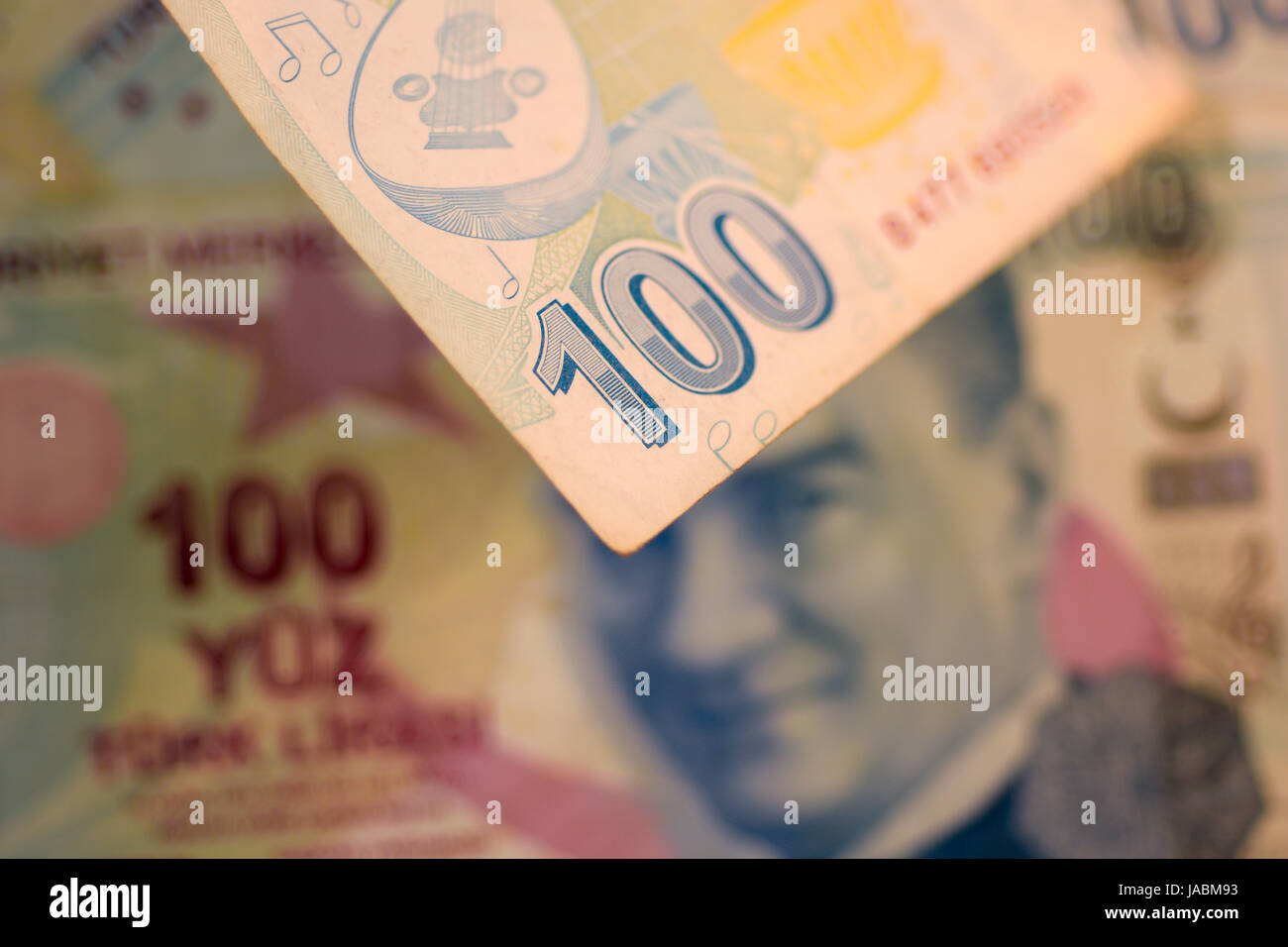 Close up Turkish lira currency note, Turkish lira Türk lirası (Turkish ...