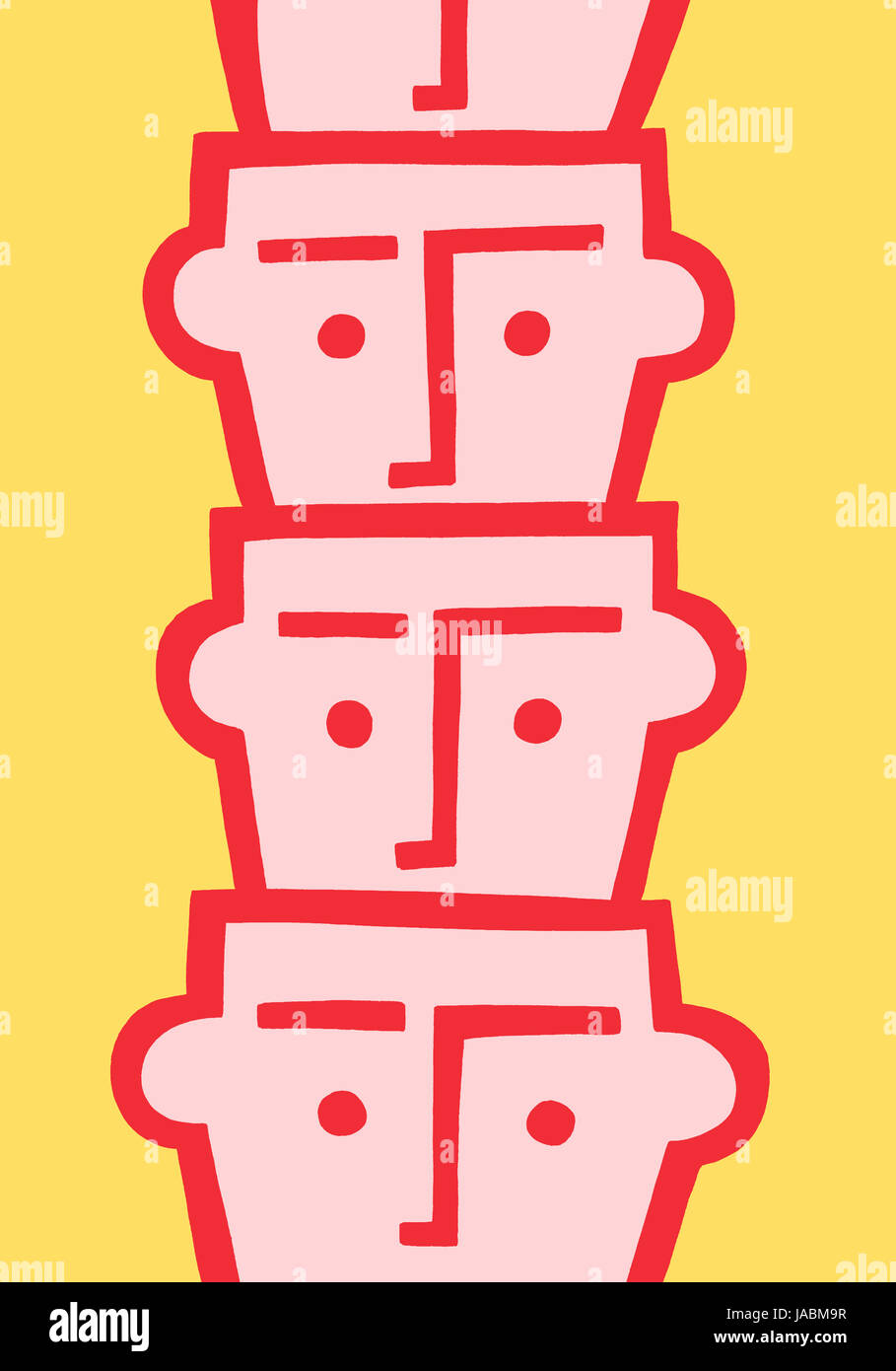 Stack-able. A simple graphic illustration Stock Photo - Alamy