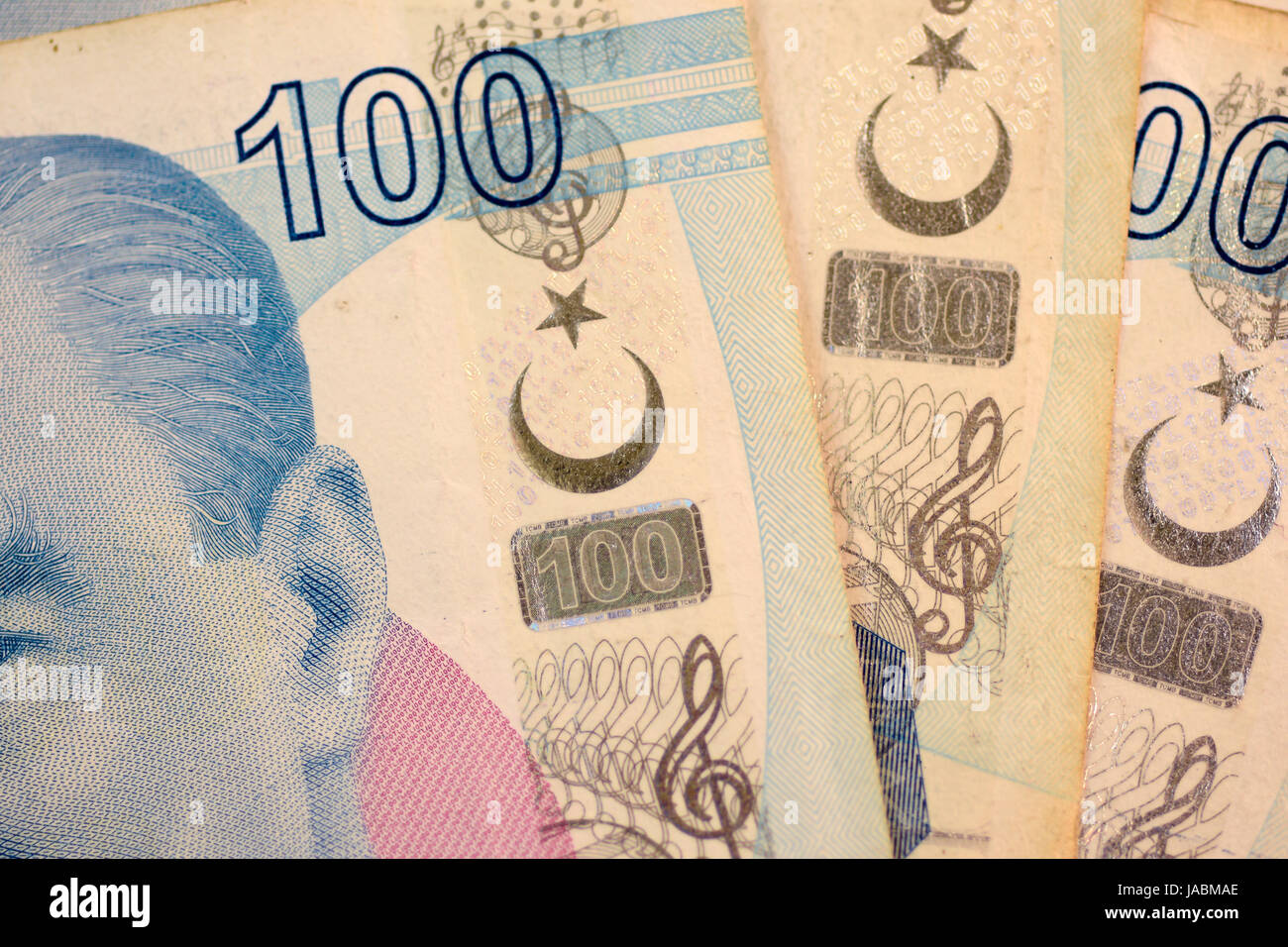 Close up Turkish lira currency note, Turkish lira Türk lirası (Turkish ...