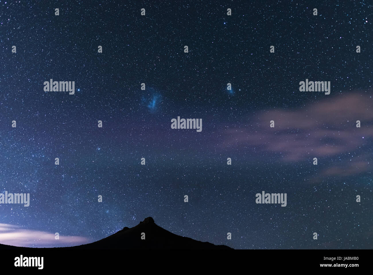 The starry sky and magellanic clouds captured Karoo National Park ...
