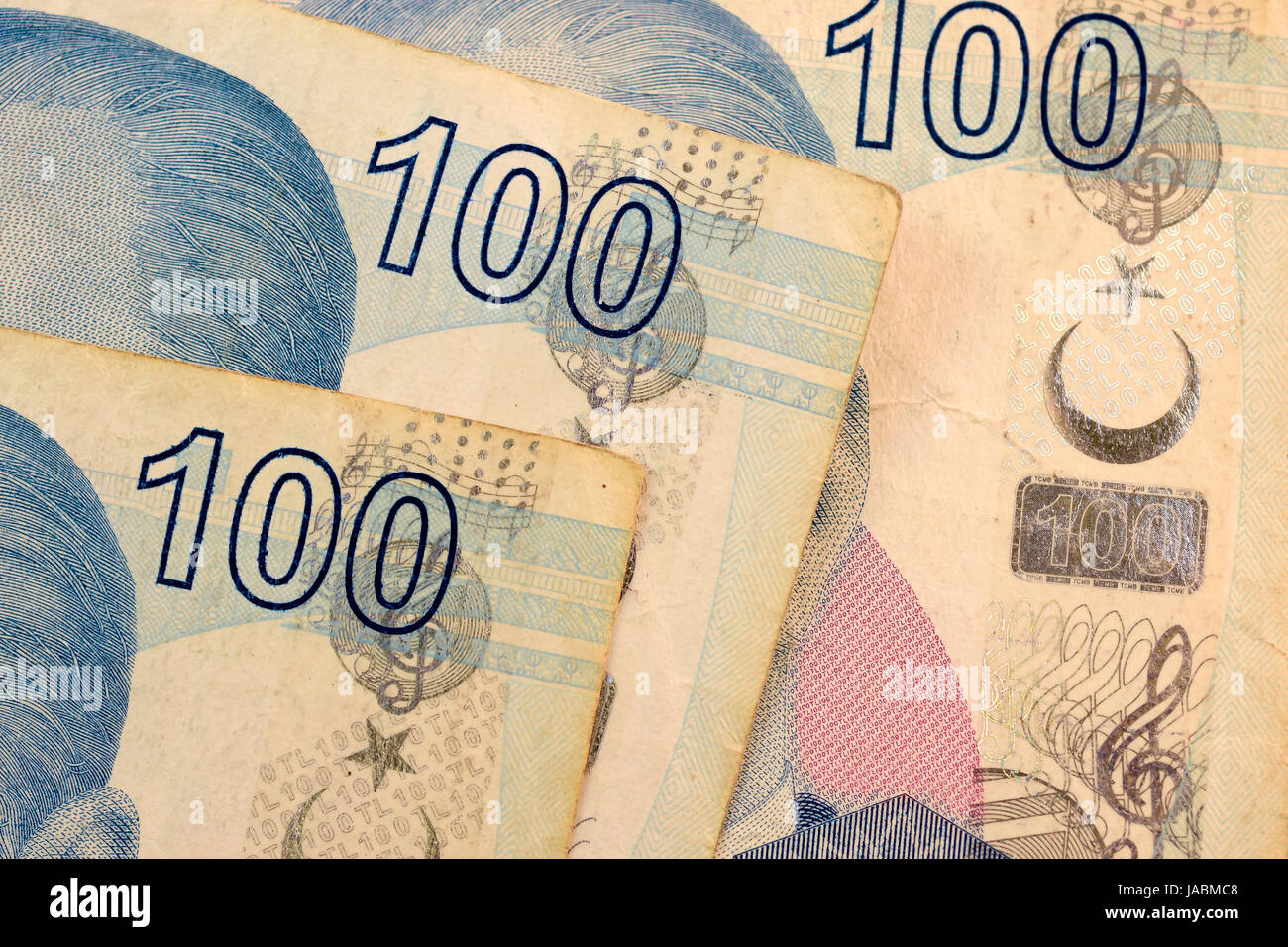 Close up Turkish lira currency note, Turkish lira Türk lirası (Turkish ...