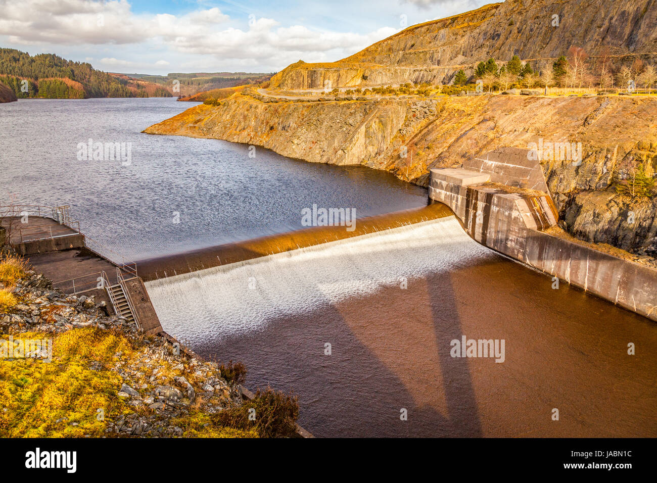 Llyn Brianne Dam, Llandovery, Wales Stock Photo - Alamy