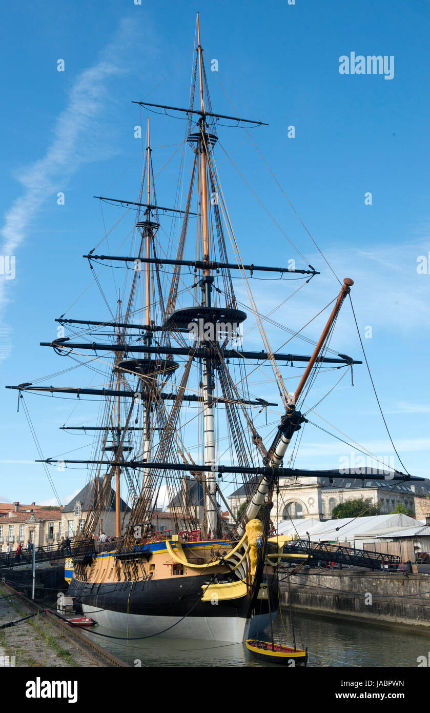 construction of Hermione boat in Rochefort, France Stock Photo - Alamy