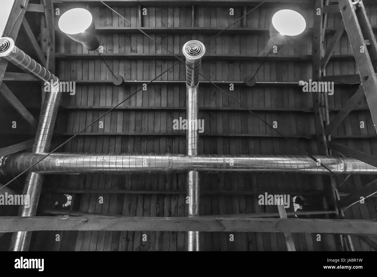 Ceiling of windows Black and White Stock Photos & Images - Alamy