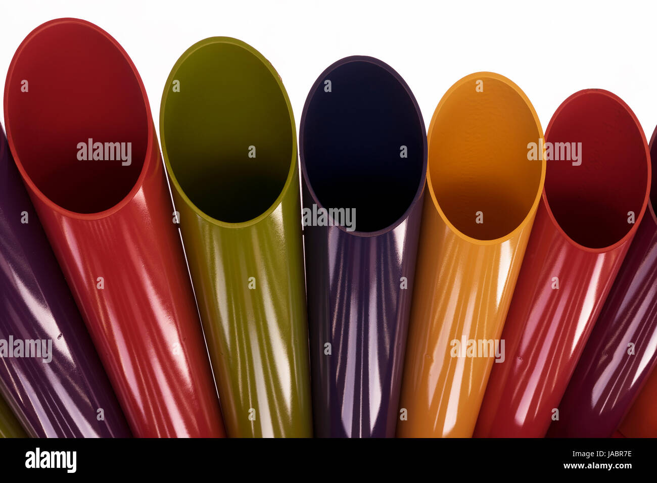 Purple Blue Pink Green Pipe Organ On White Background Stock Photo - Alamy