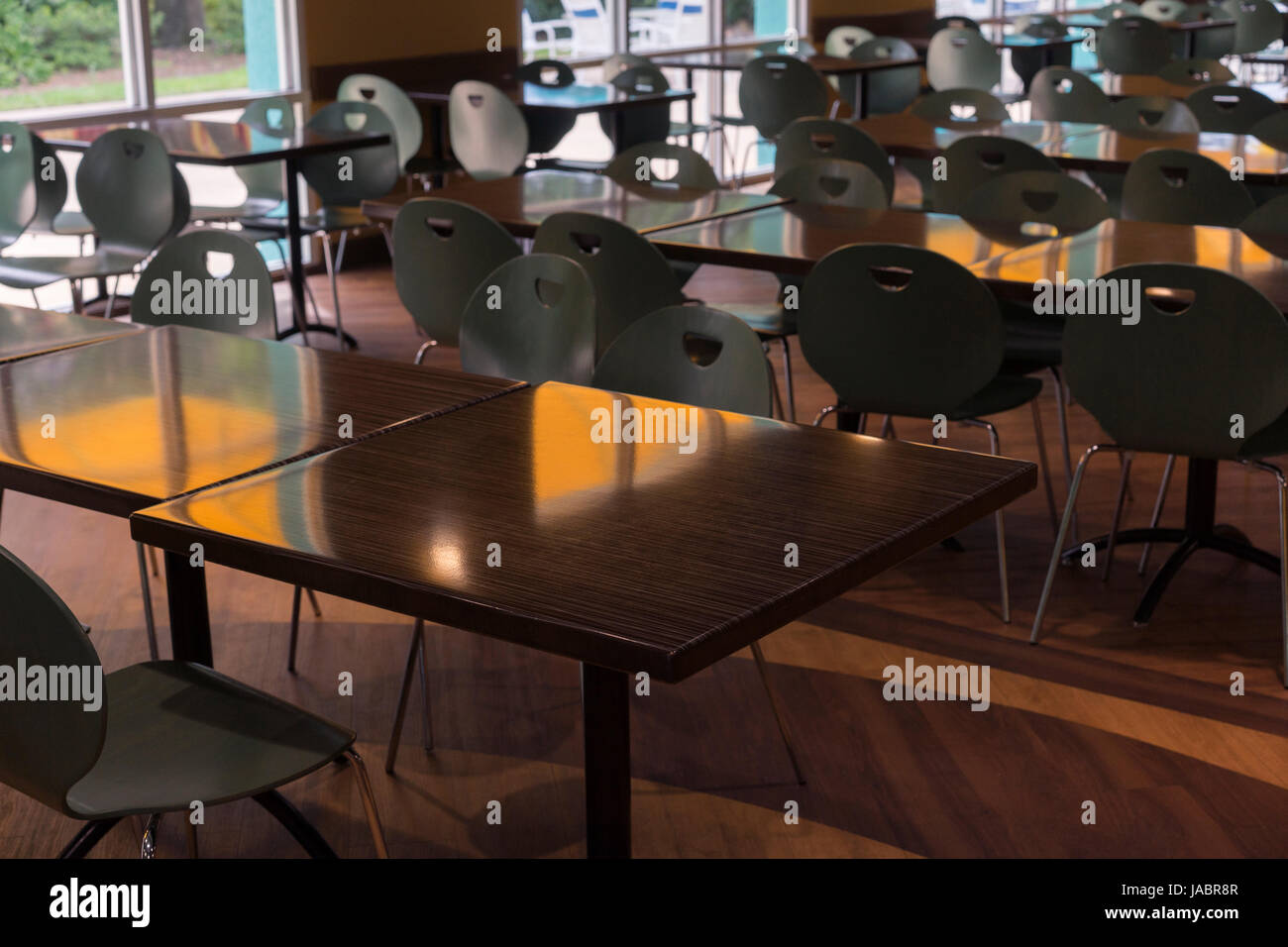 Cafeteria tables hi-res stock photography and images - Alamy