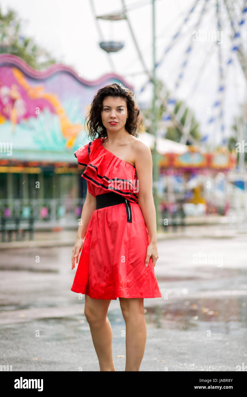 Woman in soaking wet dress hi-res stock photography and images - Alamy