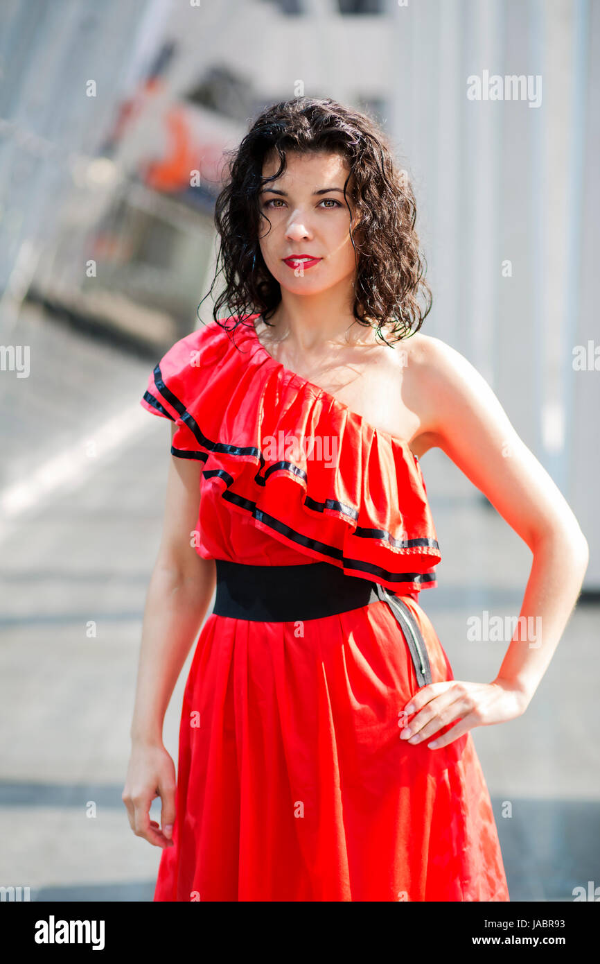 Woman in soaking wet dress hi-res stock photography and images - Alamy