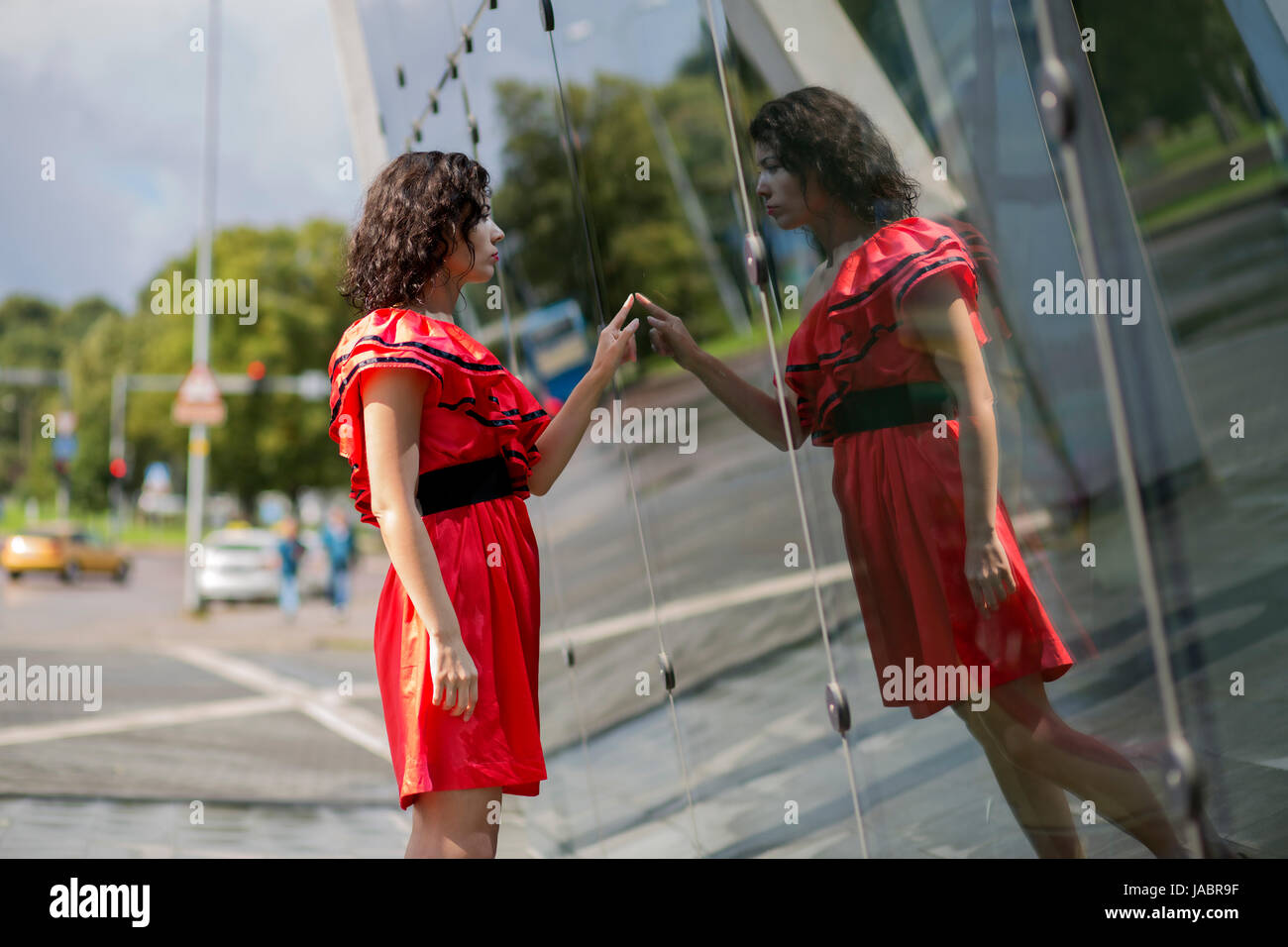 Woman in soaking wet dress hi-res stock photography and images - Alamy