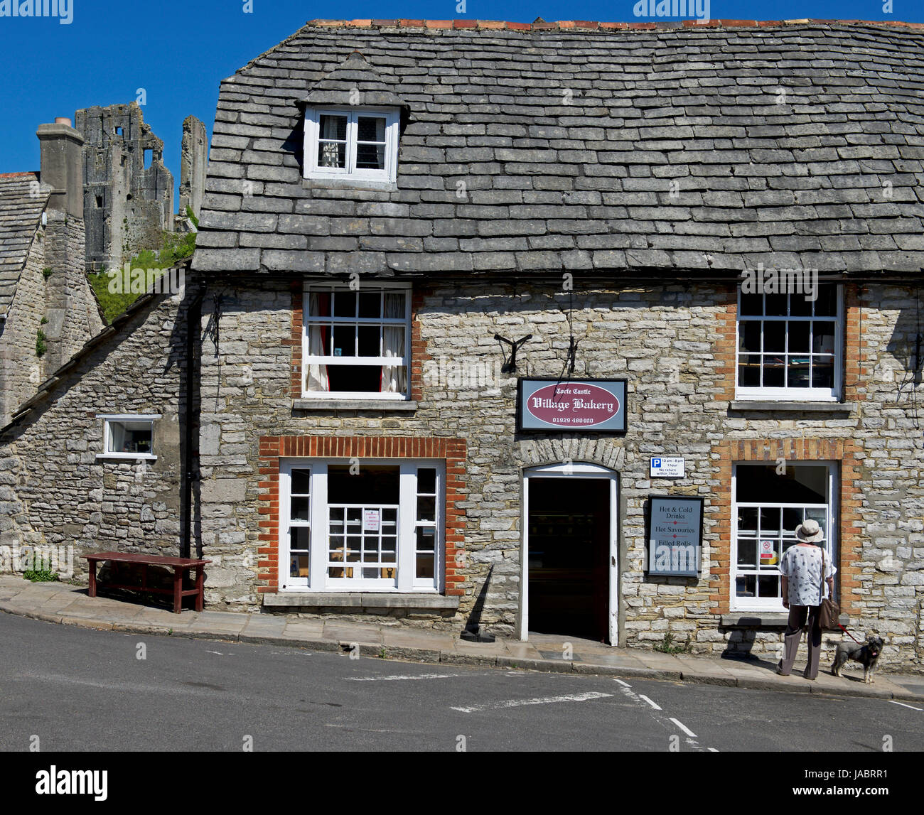 Bakery shop in the village of Corfe Castle, Dorset, England UK Stock ...