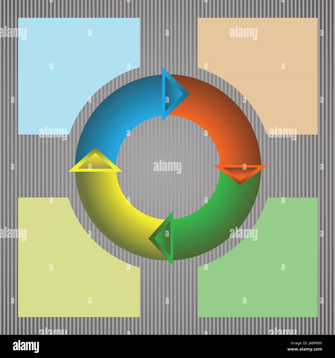 colorful illustration with business circle for your design Stock Photo ...