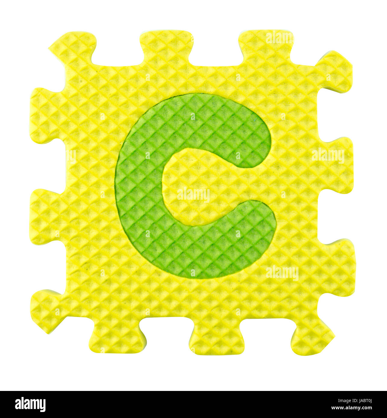 C letter, Alphabet puzzle isloated on white background , with clipping ...