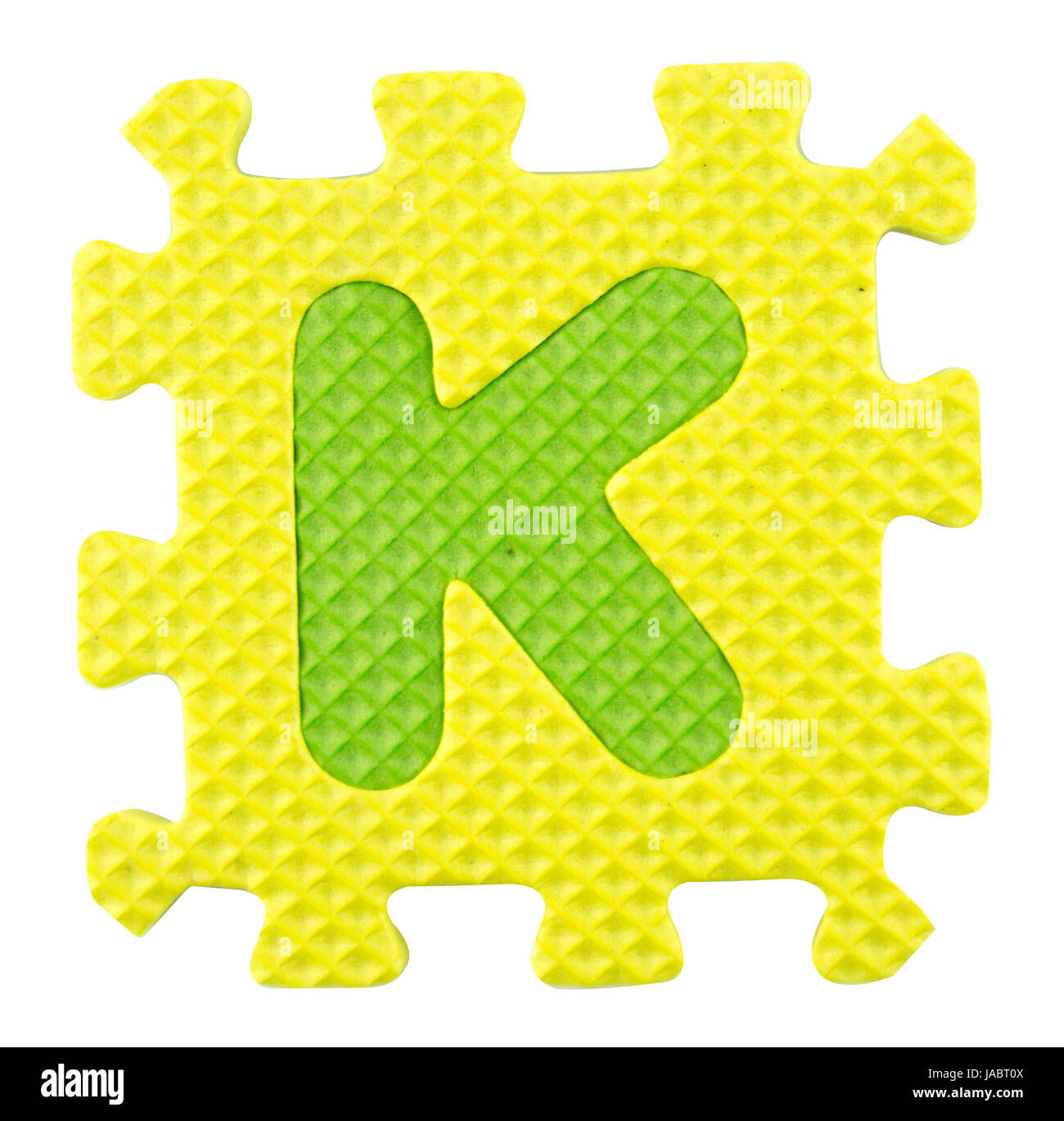 K letter, Alphabet puzzle isloated on white background , with clipping ...