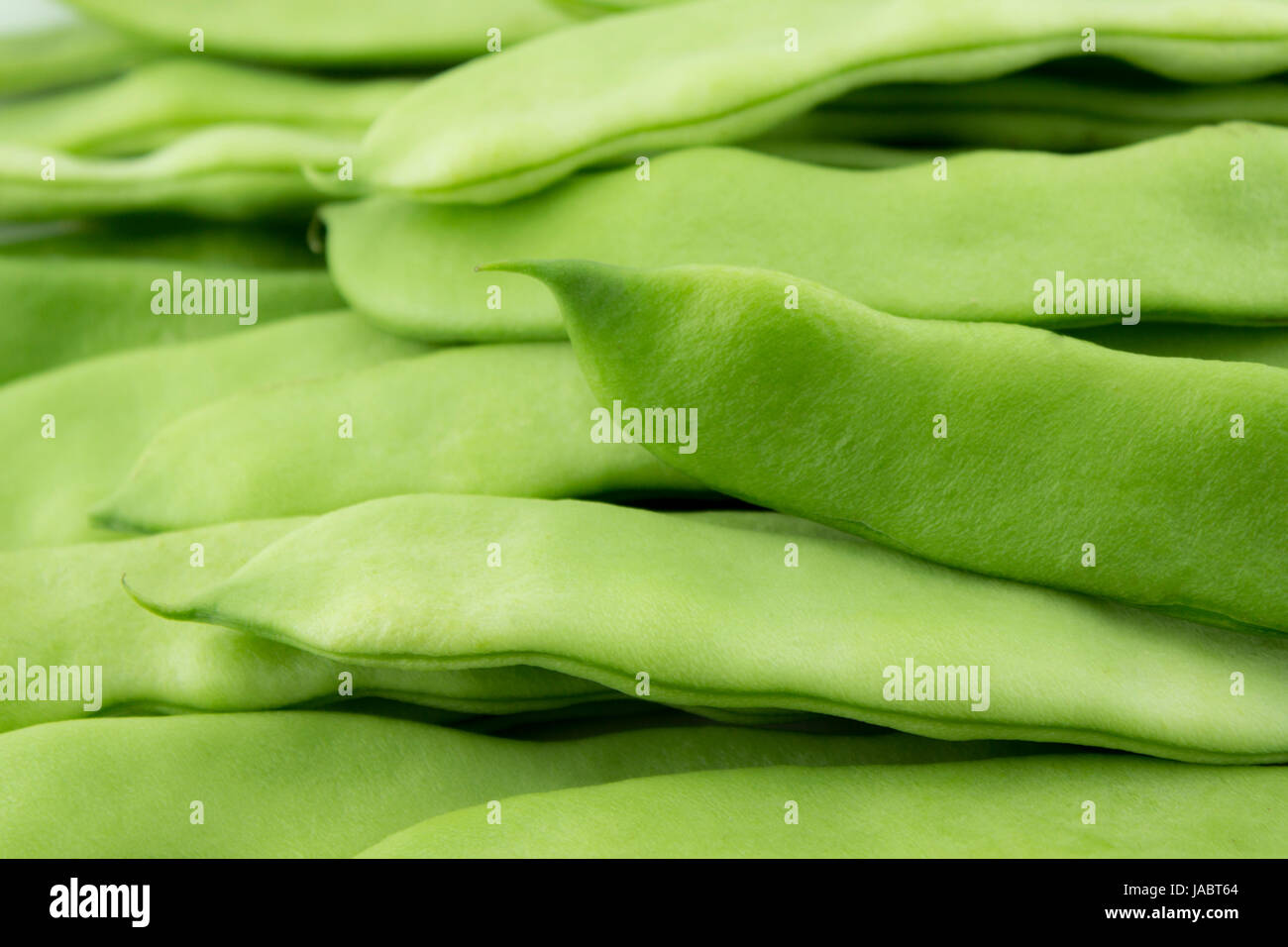 fresh beans fruit on white background Stock Photo - Alamy