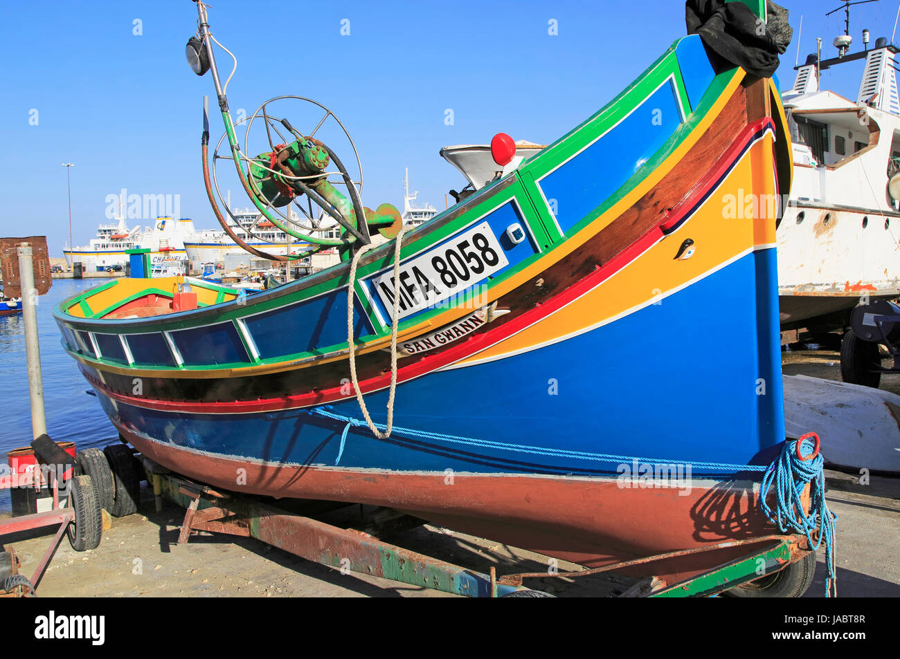Malta gozo fishing boat hi-res stock photography and images - Alamy