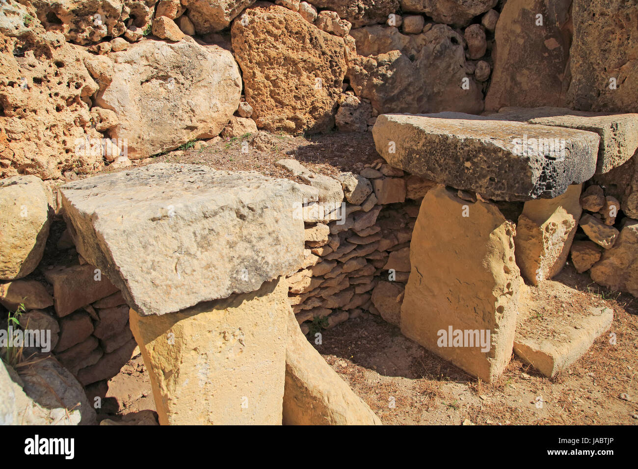 Ggantija neolithic megalithic 5500 years old prehistoric temple complex ...