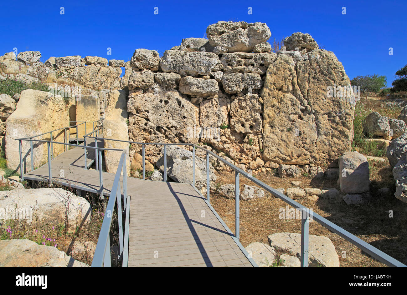 Ggantija neolithic megalithic 5500 years old prehistoric temple complex ...