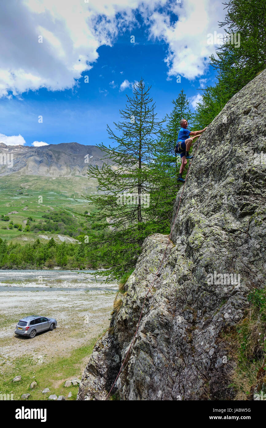 Climbing french alps hi-res stock photography and images - Alamy