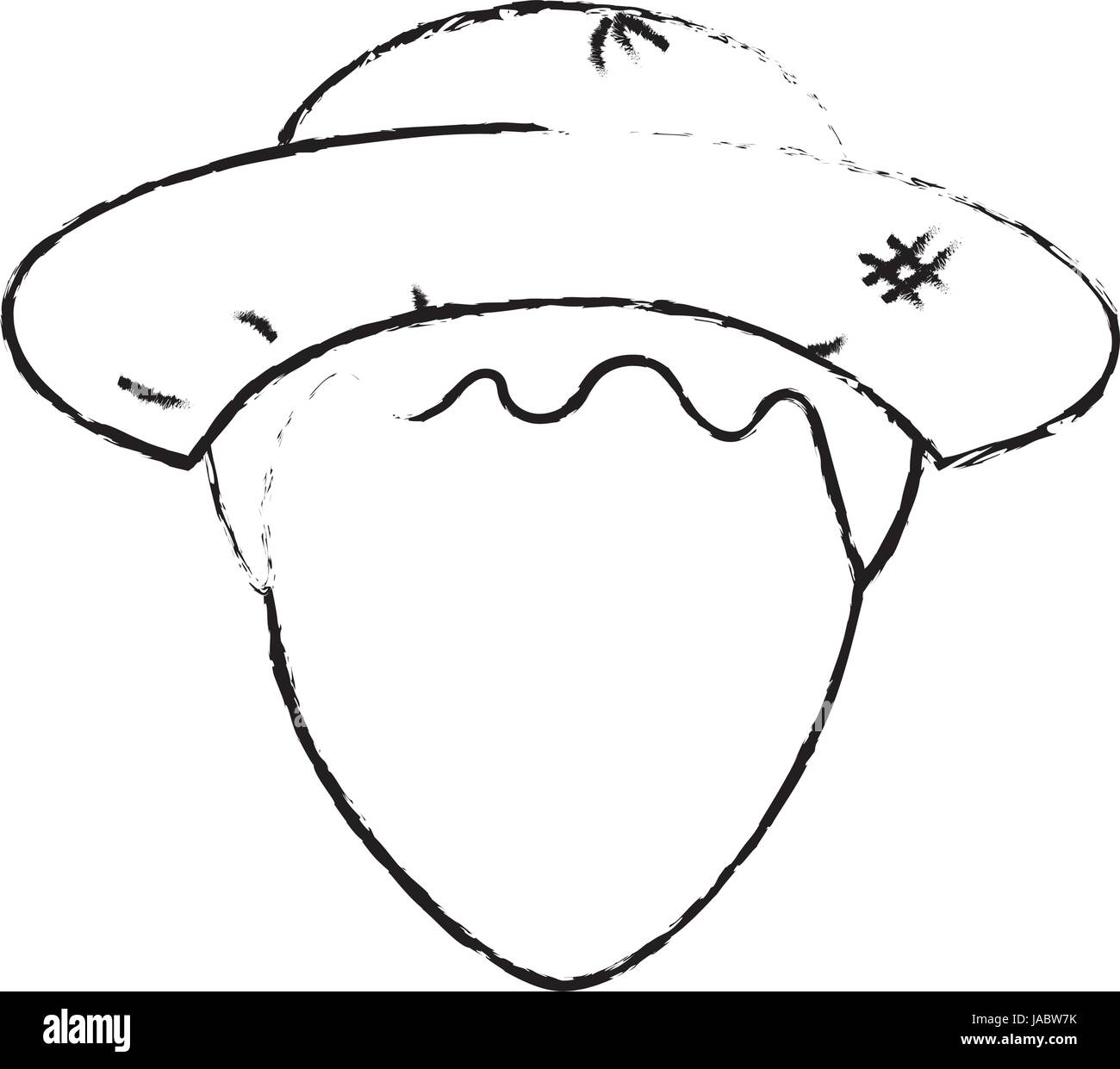 Human figure with hat Stock Vector Images - Alamy