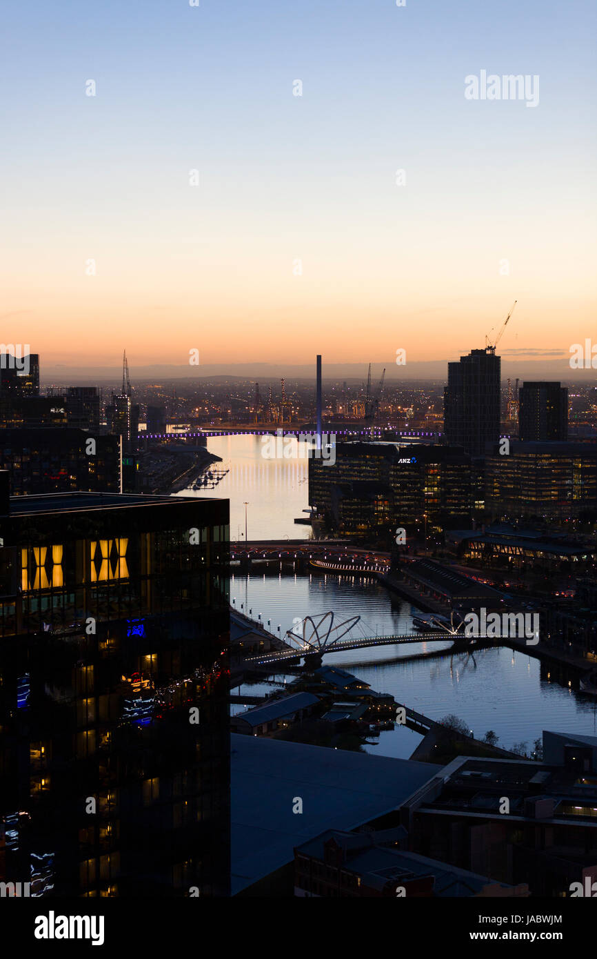 Evening view of urban sky Stock Photo - Alamy