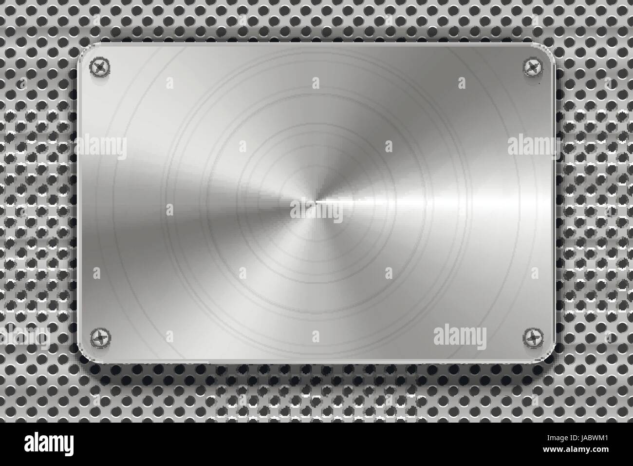 Perforated metal sheet screw bolt Stock Vector Images - Alamy