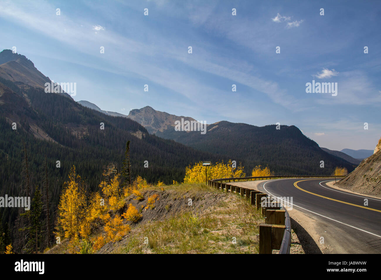 Along Colorado Highway 14 near Cameron Pass Stock Photo - Alamy