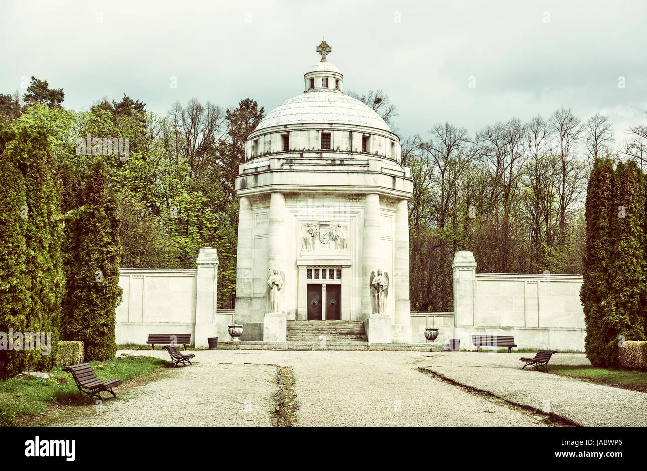 Mausoleum of The Andrassy family near castle Krasna Horka, Slovak ...