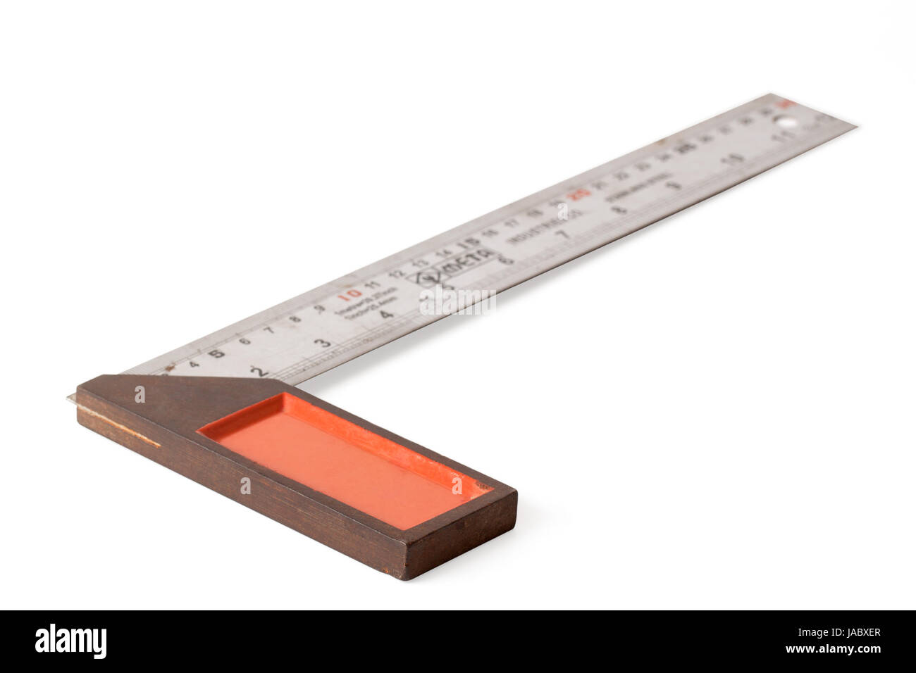 Metal angle on a white background Stock Photo - Alamy