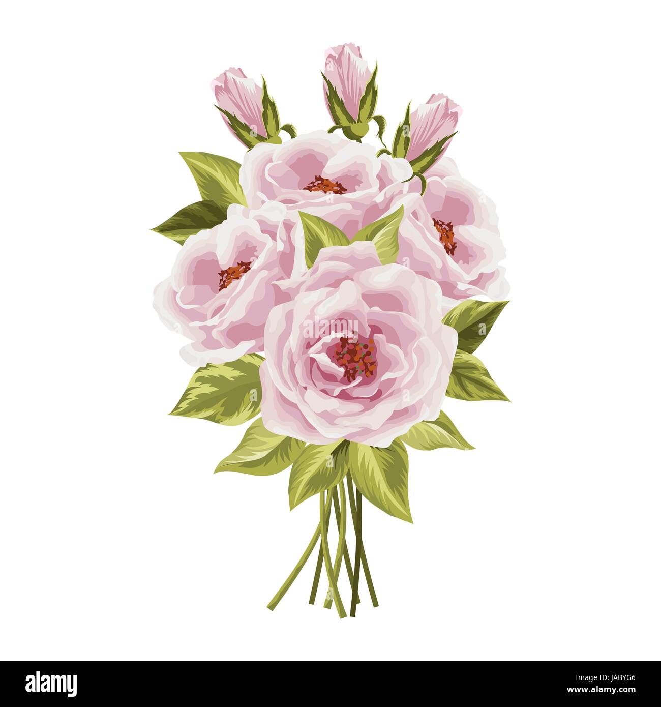 Rose vector flower Stock Vector Images - Alamy
