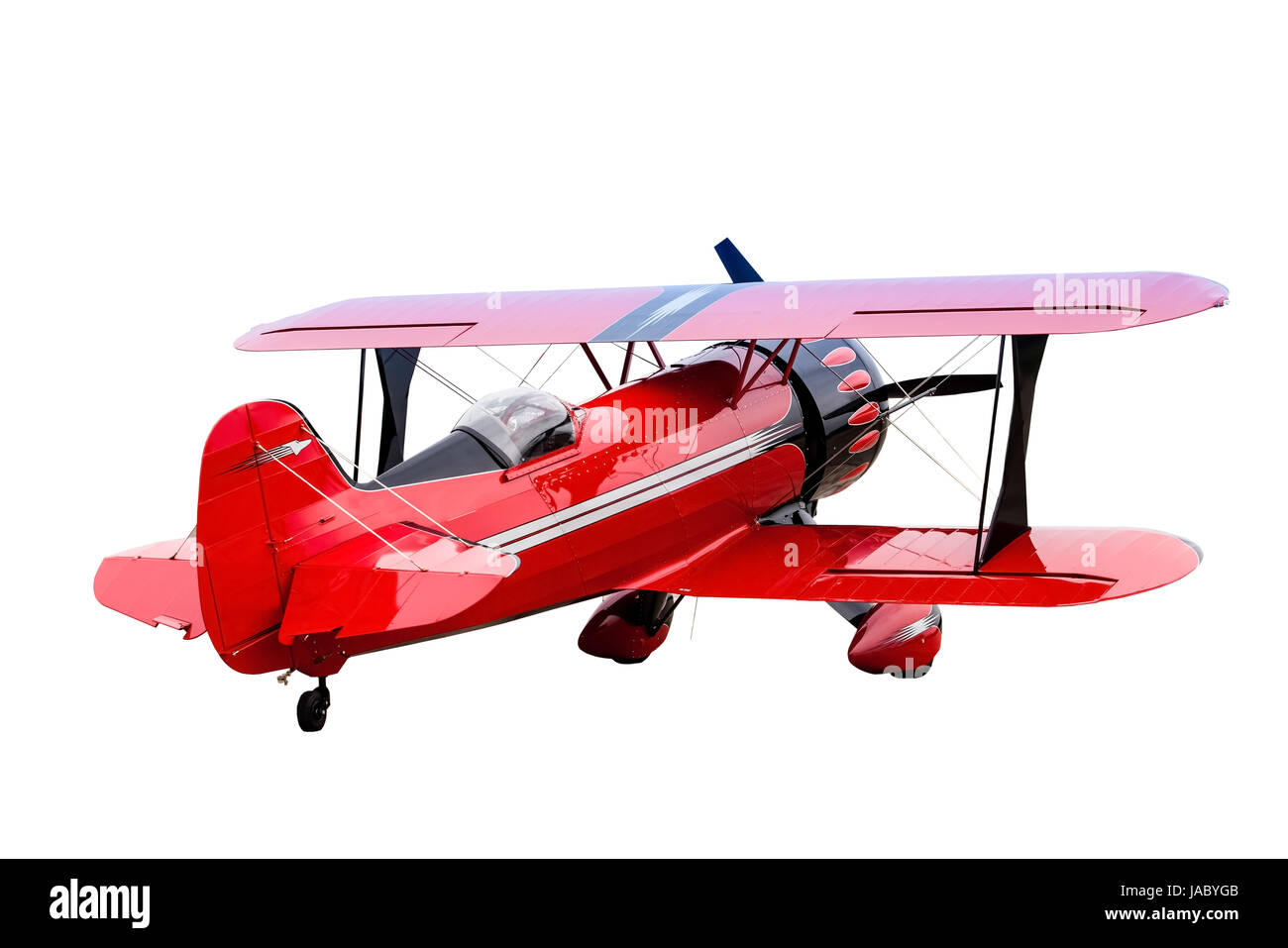 old plane isolated. red plane Stock Photo - Alamy