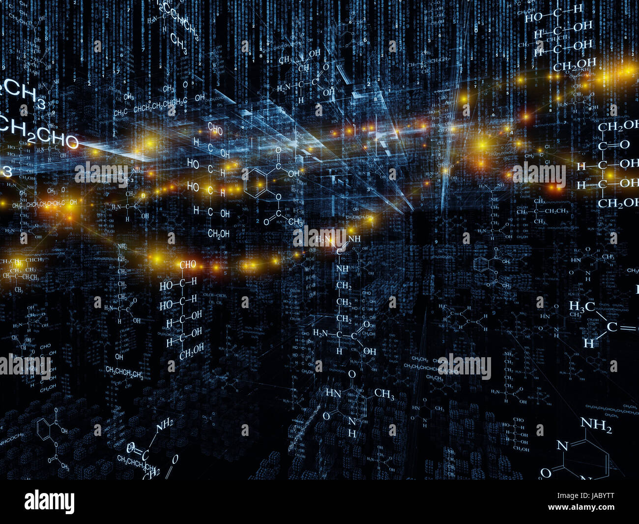Science series. Design composed of chemistry formulas and design ...