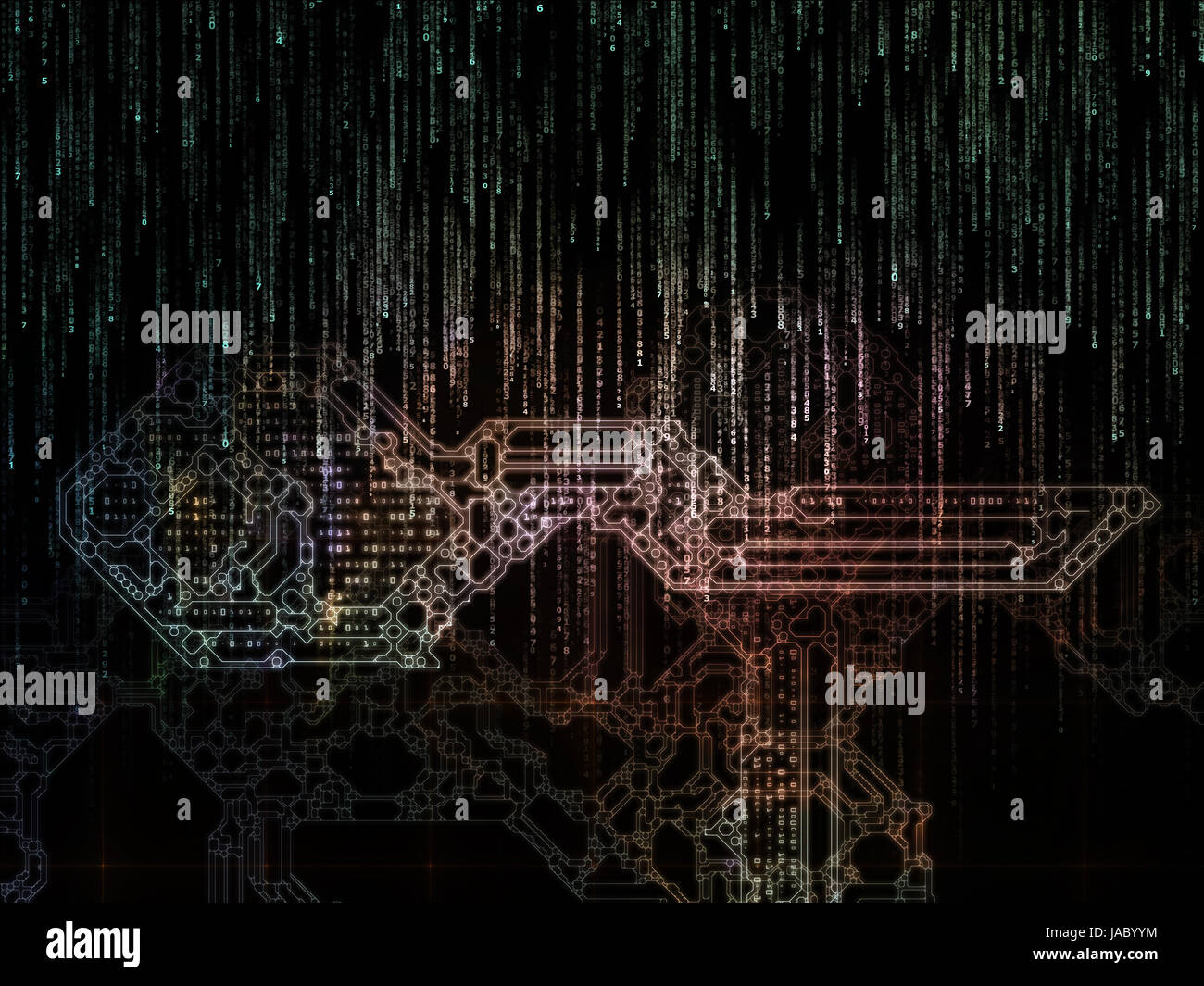 Encryption Key series. Artistic background made of stylized key and ...