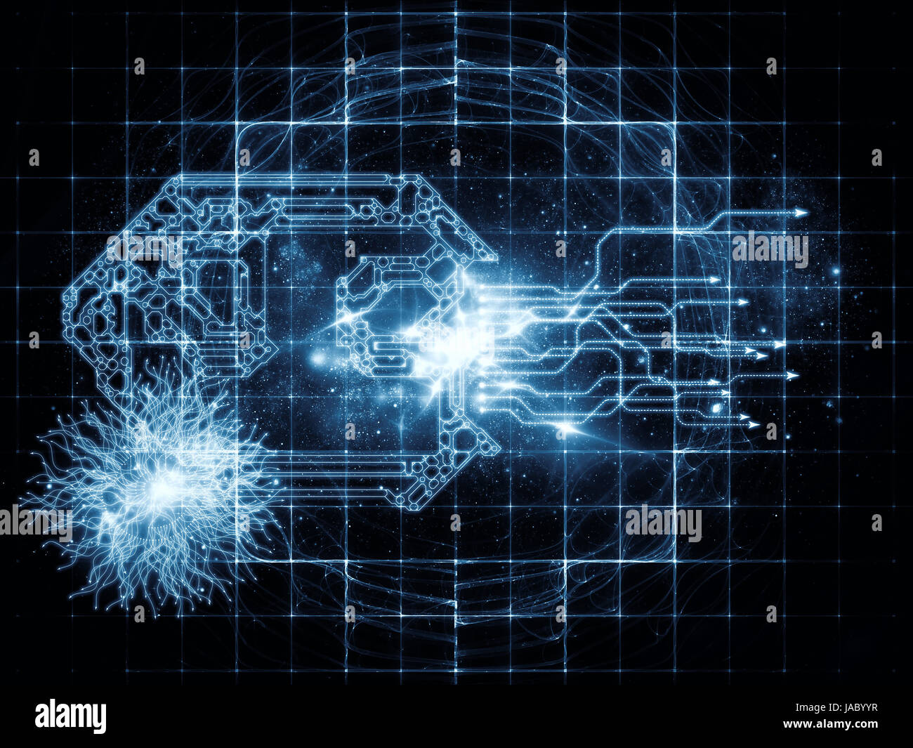 Arrangement of space division elements on the subject of decorative ...