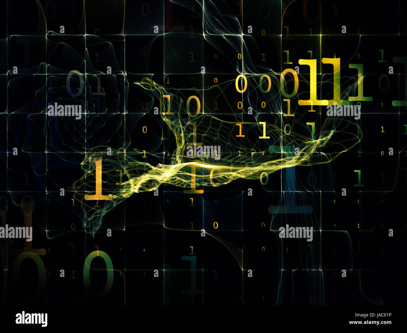 Number in Space series. Visually pleasing composition of numbers ...