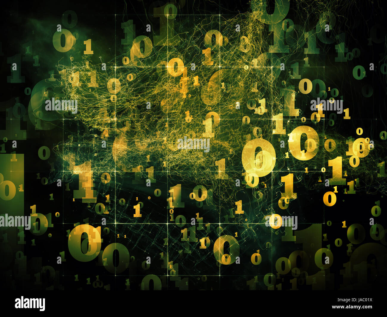 Number in Space series. Composition of numbers, fractal textures and ...