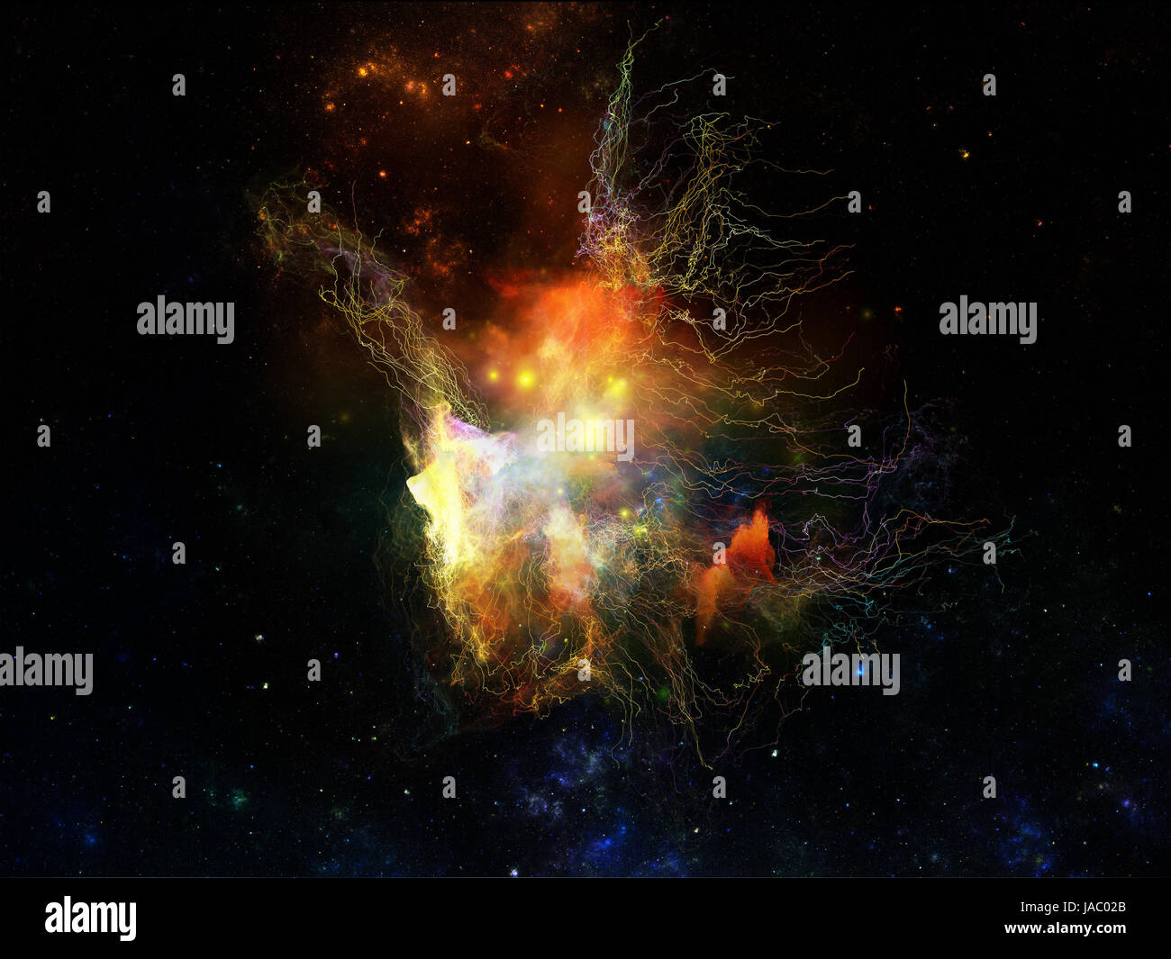Fractal Nebulae series. Backdrop of fractal textures and lights on the ...