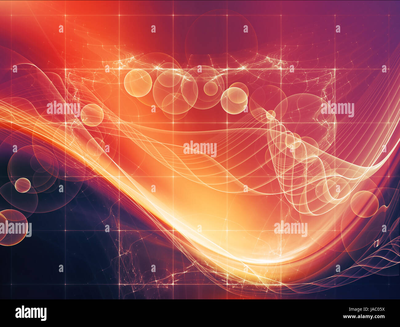 Fractal Realms series. Composition of fractal elements, grids and ...