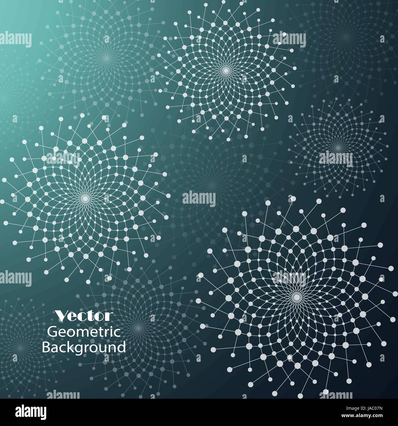 Geometric pattern with connected lines and dots Stock Vector Image ...