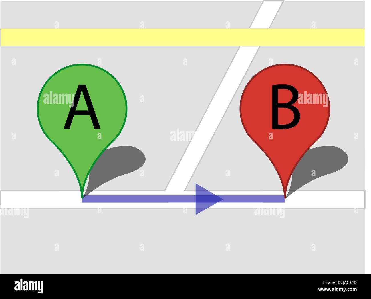 Map showing traffic Stock Vector Images - Alamy