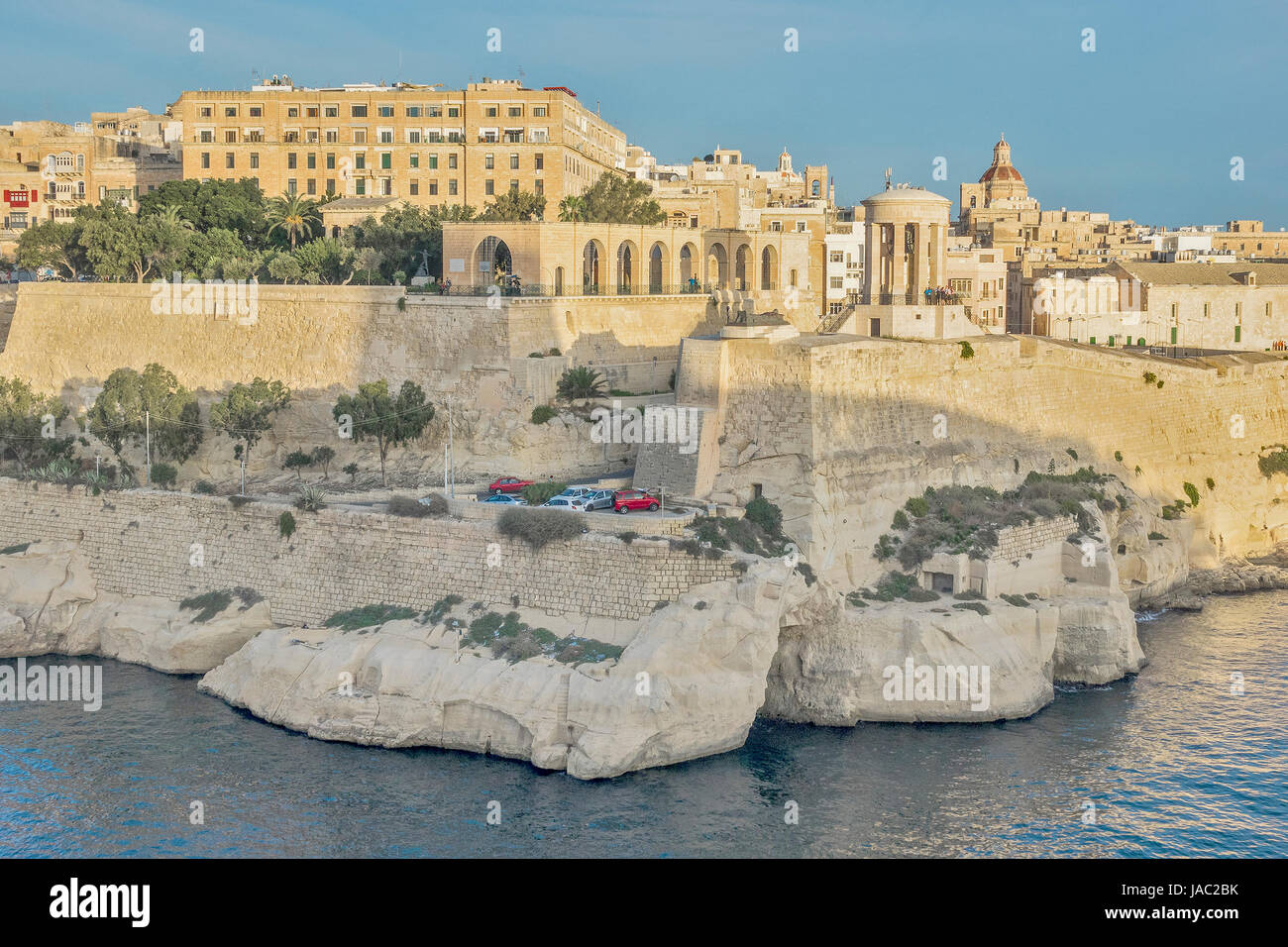 Siege Bell, On The Grand Harbour, Valletta, Malta Stock Photo - Alamy