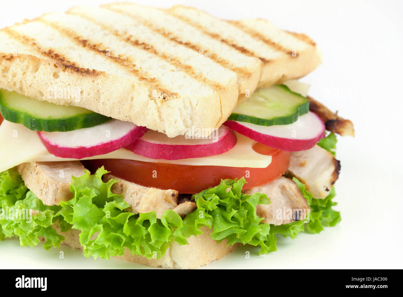 fresh sandwich with chicken Stock Photo - Alamy