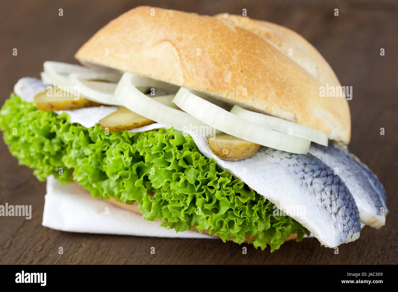 fresh fish buns Stock Photo - Alamy