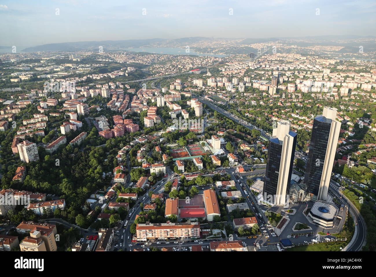 Aerial view of Istanbul City in Turkey Stock Photo - Alamy