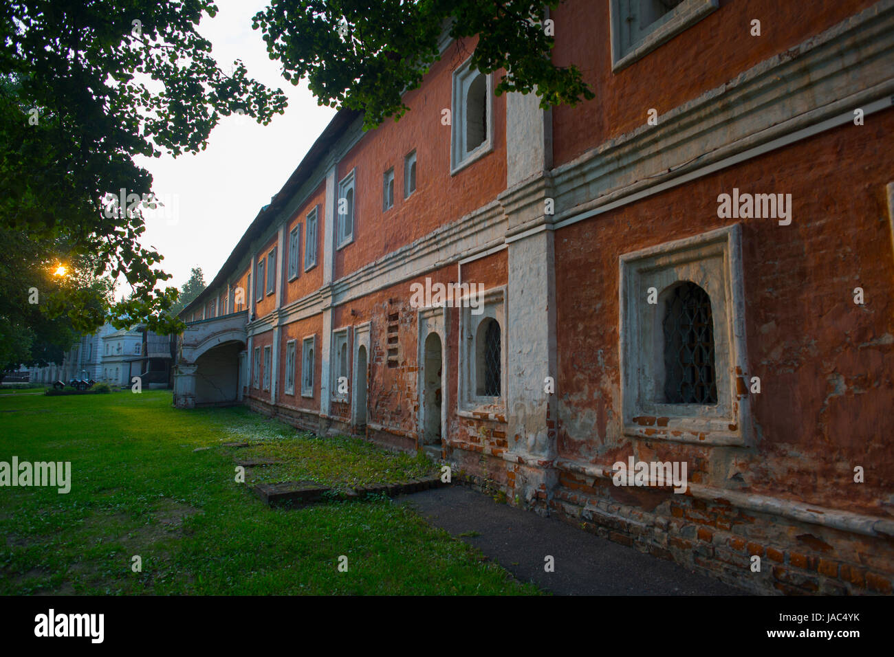 Monastics cells in Saviour-transfiguration monastery of Yaroslavl Stock ...