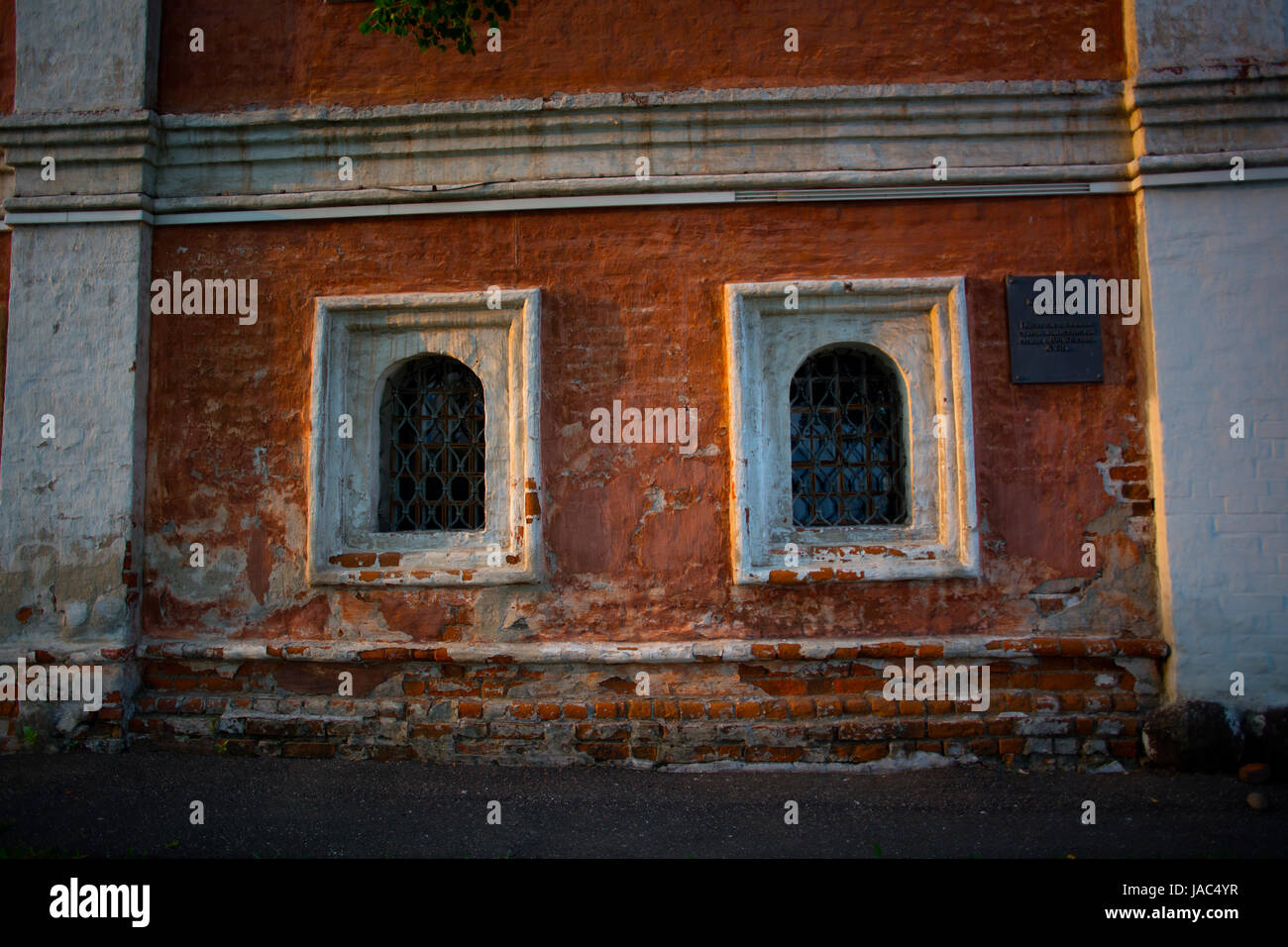 Monastics cells in Saviour-transfiguration monastery of Yaroslavl Stock ...