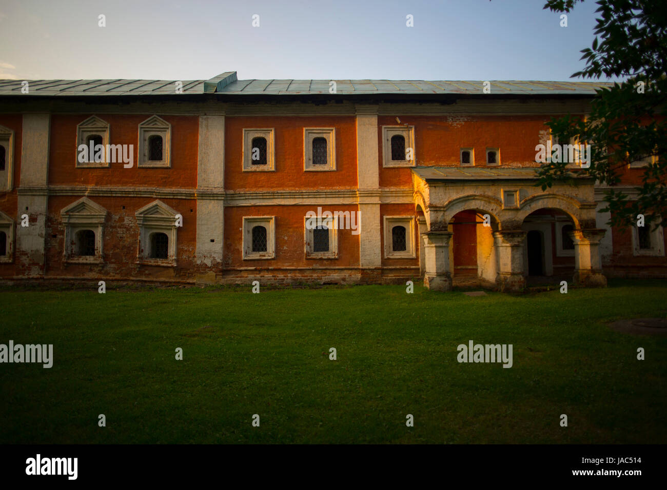 Monastics cells in Saviour-transfiguration monastery of Yaroslavl Stock ...